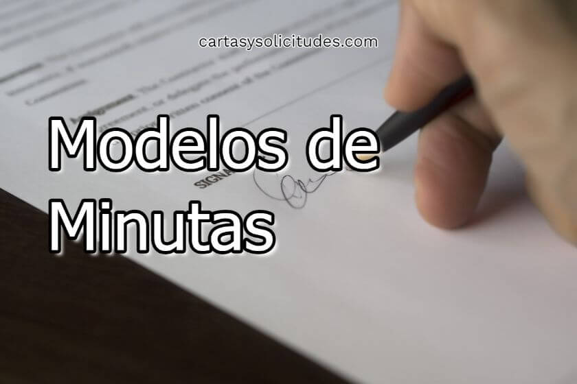 MODELOS DE MINUTAS